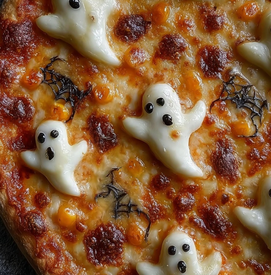 bring spooky fun to your dinner table with this Ghost Pizza – MOMS COOKING