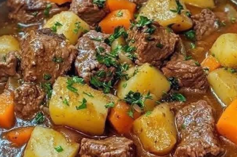 Hearty Beef Stew with Potatoes and Carrots – MOMS COOKING