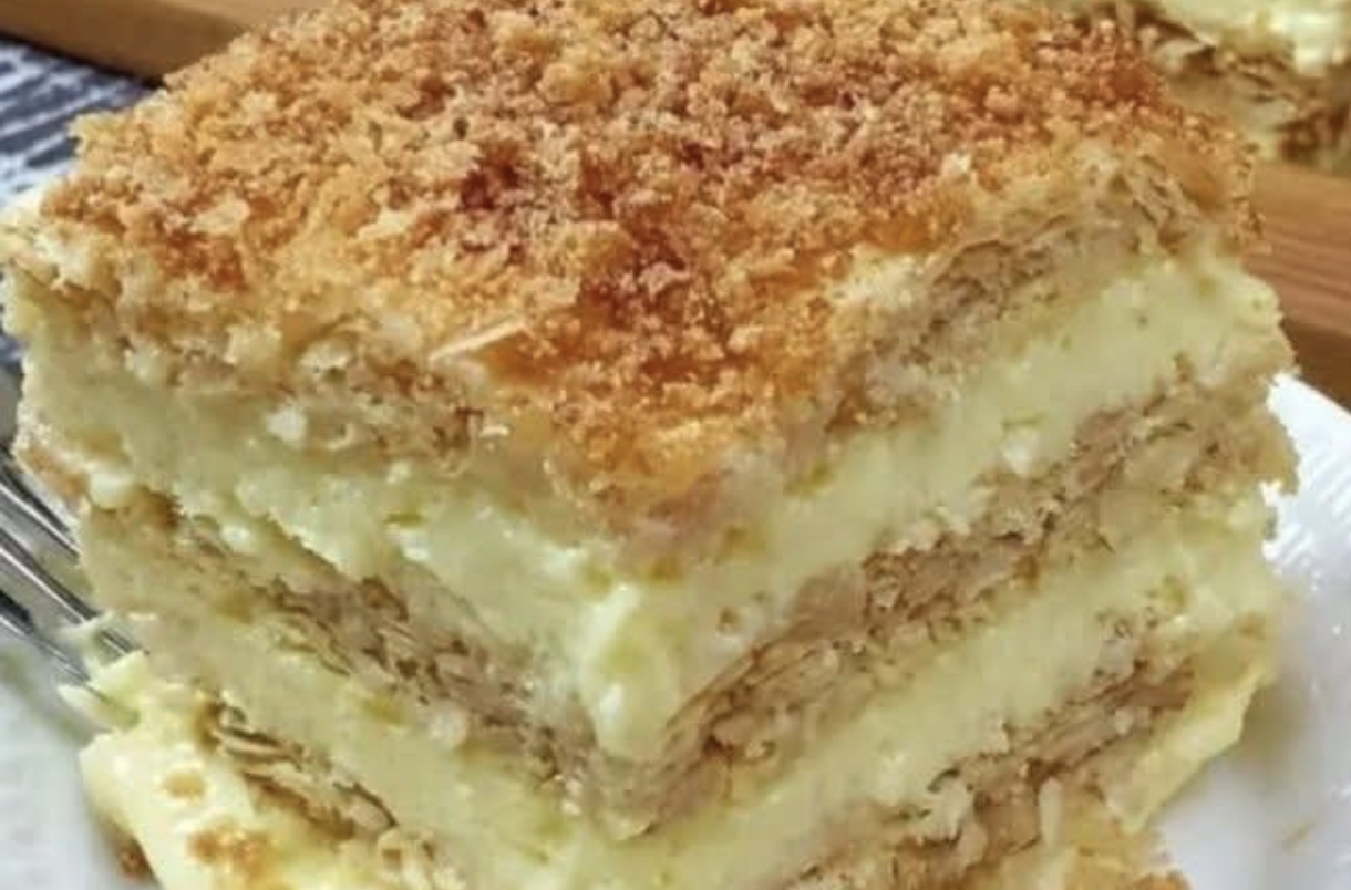 Crispy Custard Layered Pastry – MOMS COOKING
